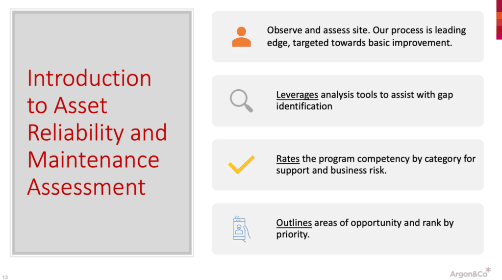 Asset reliability and maintenance introduction - Argon & Co